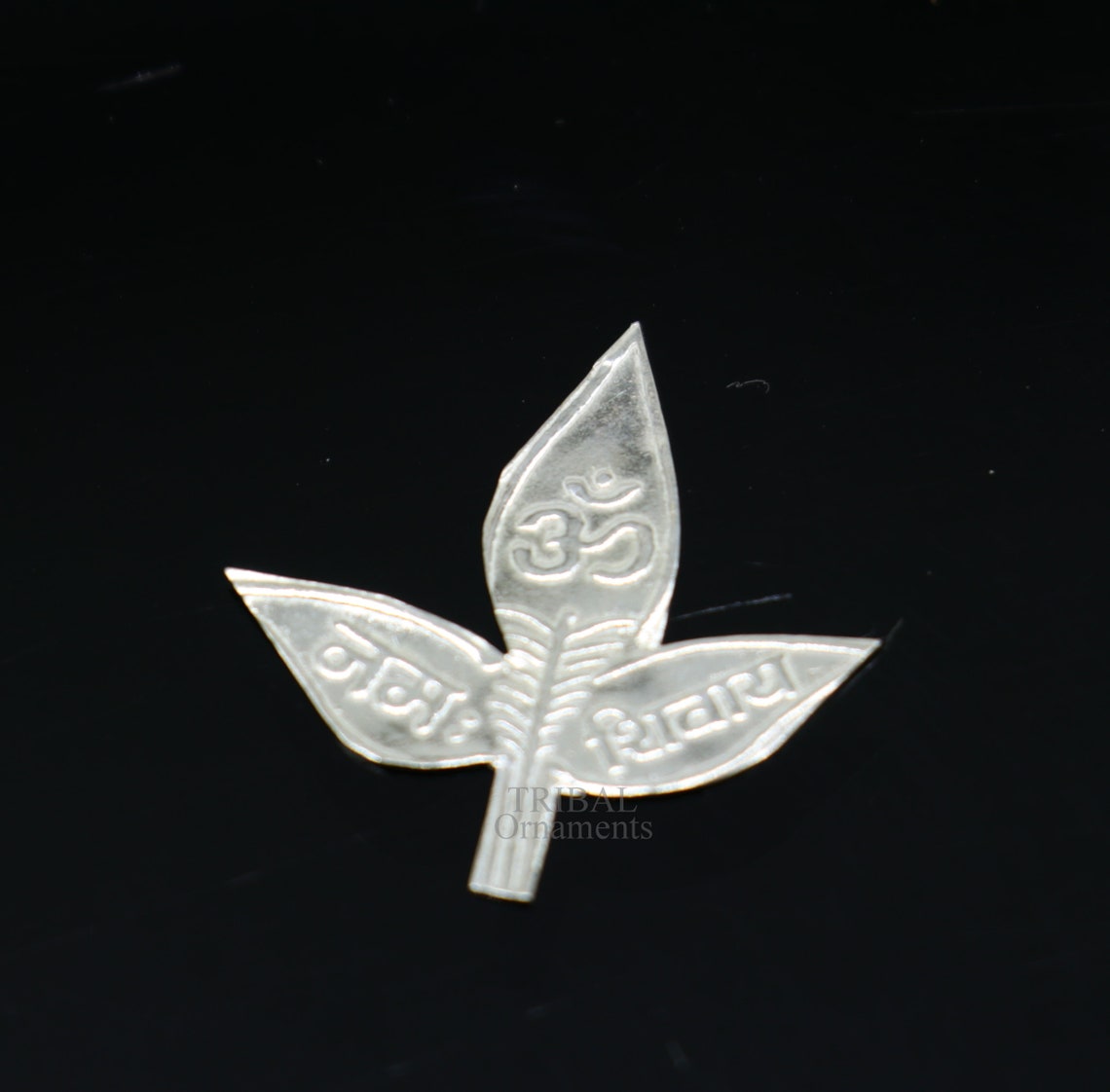 2 Cm Lord Shiva Bel Patra Solid Silver Handmade Solid Belva Patra ...