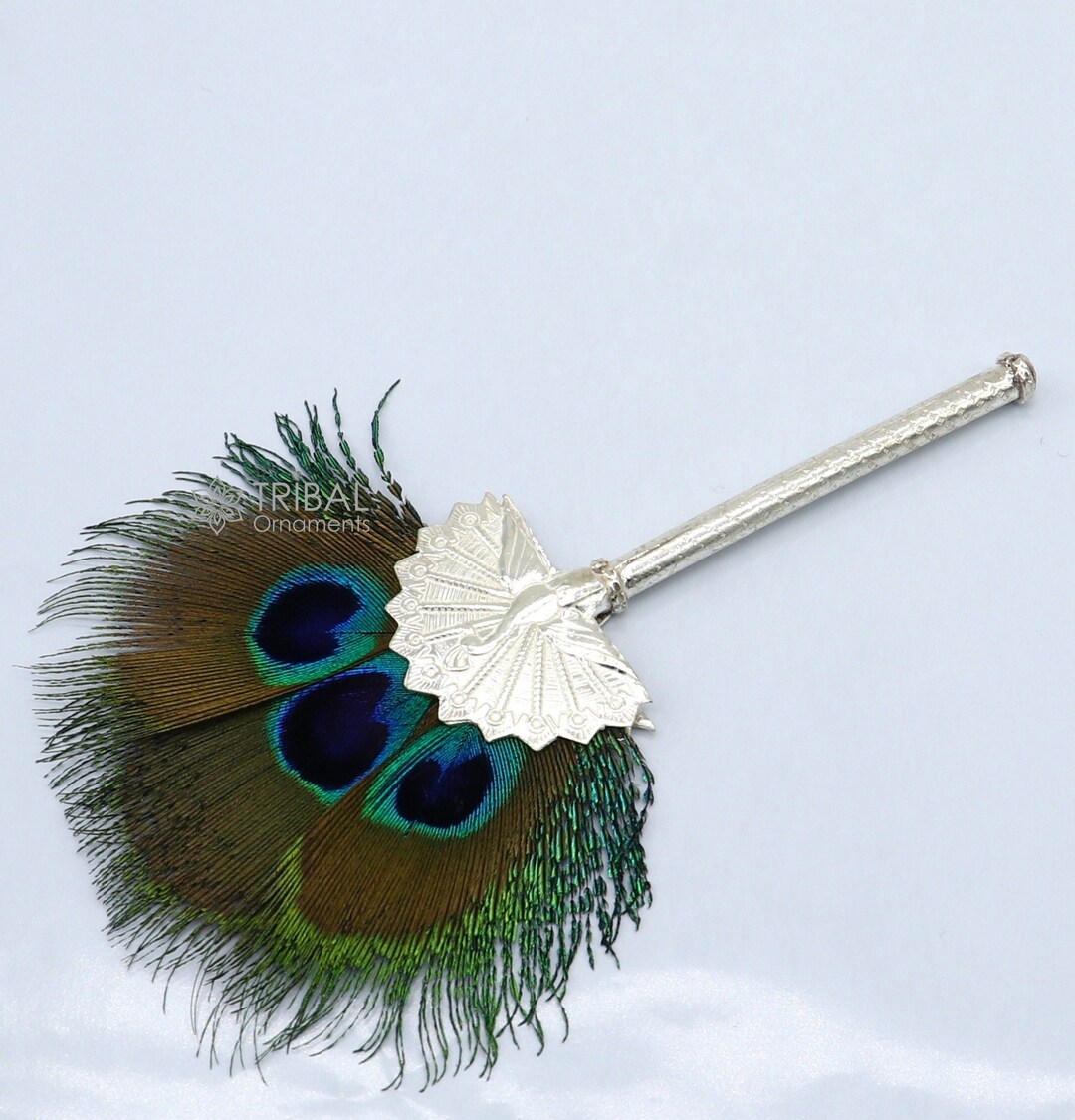 Vintage Antique Style Handmade Mor Chhadi, With Peacock Feather, Best ...