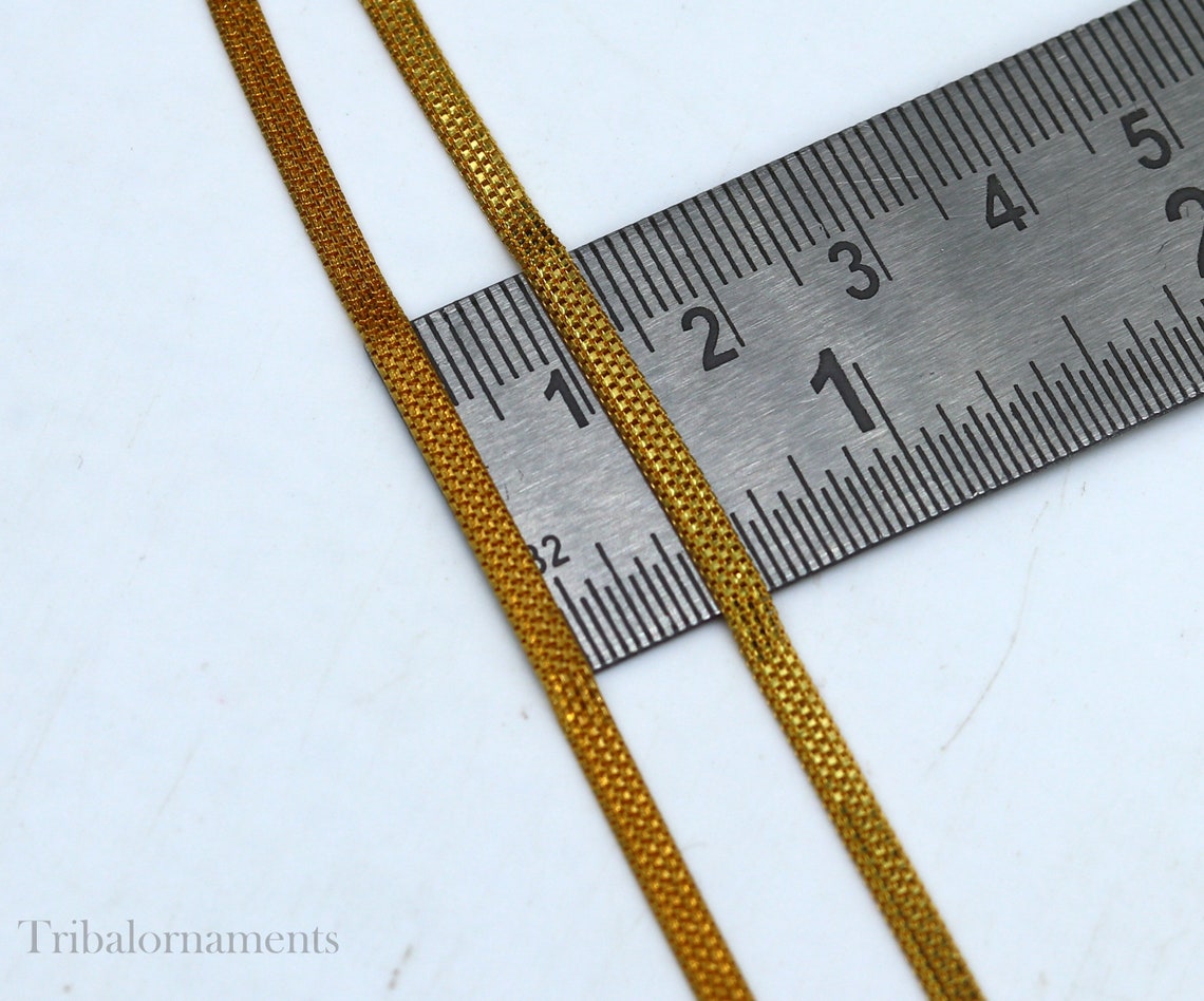Handmade 22kt Yellow Gold Multi Box Chain Custom Work Highway Chain ...