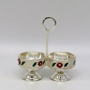 925 Sterling Silver Handmade Customized Work Puja Utensils - Etsy