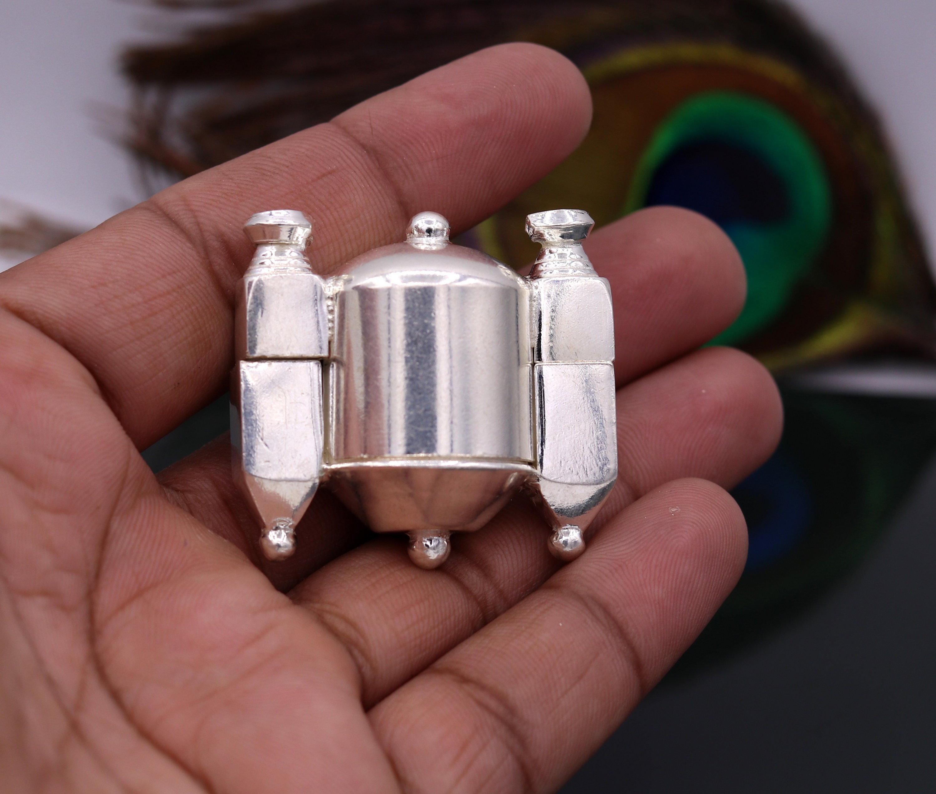 Vintage Antique Design Indian Lord Shiva Lingam Box Container Box ...