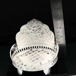 925 Pure Sterling Silver Singhasan, Divine Silver Throne, God Statue's ...