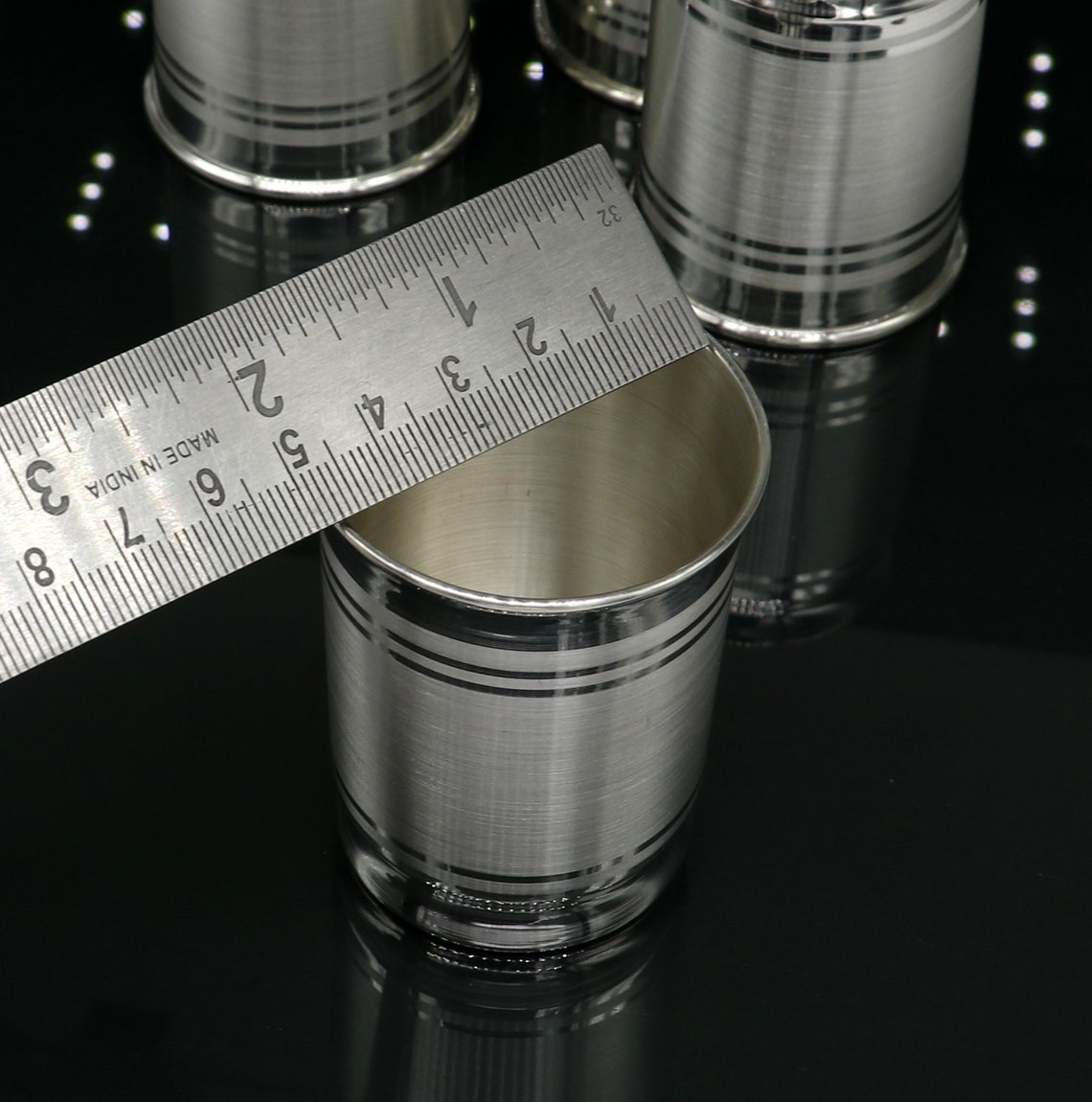 999 Fine Silver Water Glass Tumbler Set Silver Vessel - Etsy