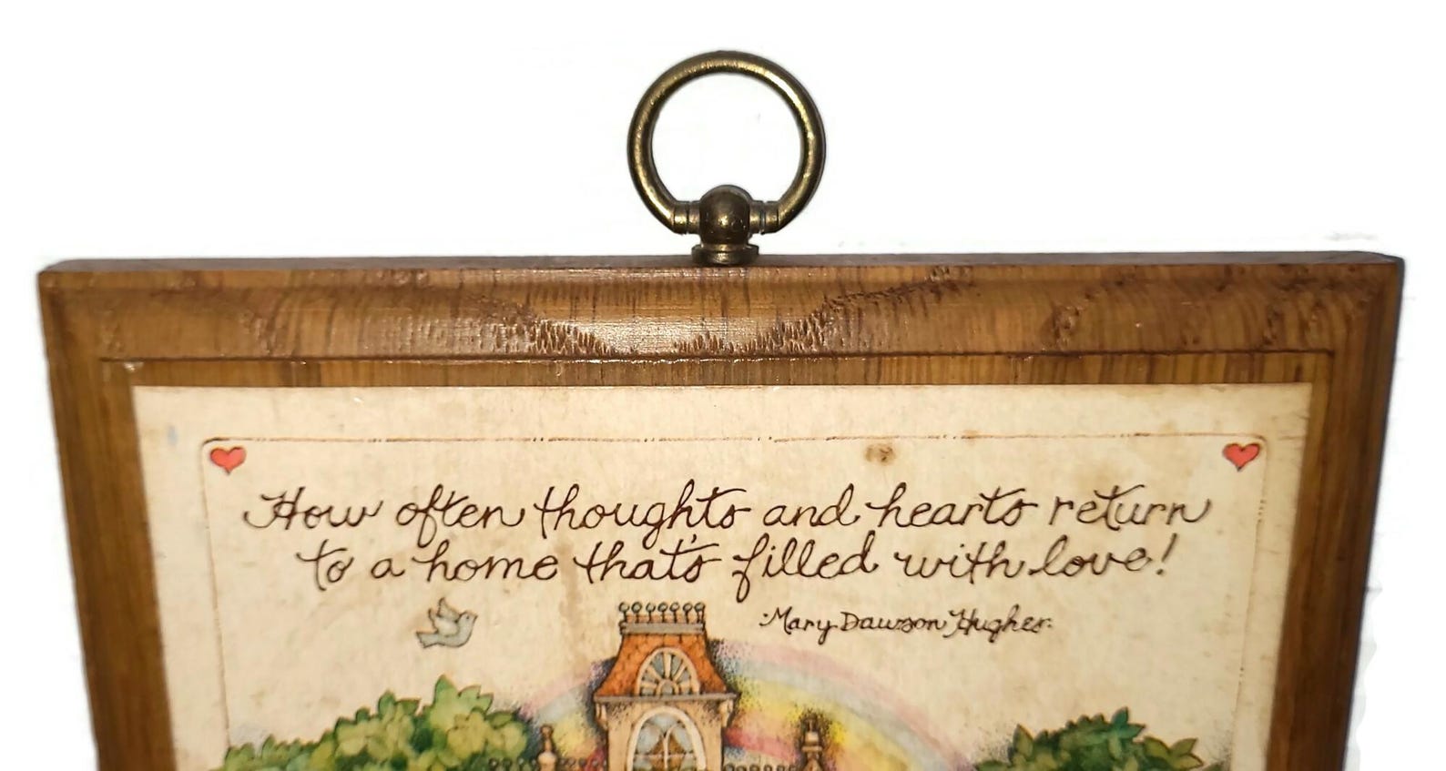 Vintage Hallmark Inspirational Wall Plaque - Retro Decorative Quote Art ...