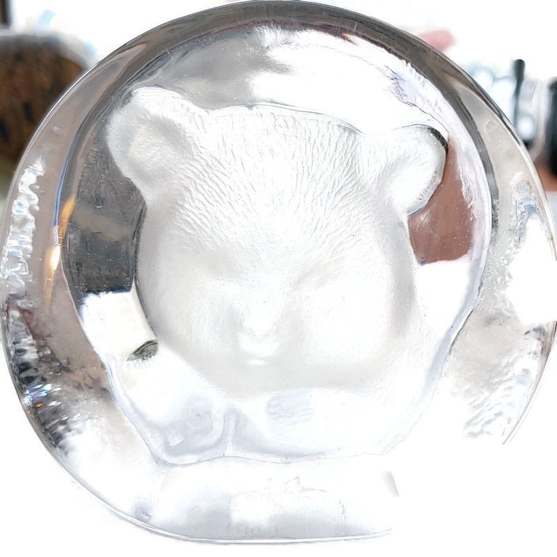 Crystal Paperweight Paperweight 24% Lead Crystal Frosted | Etsy