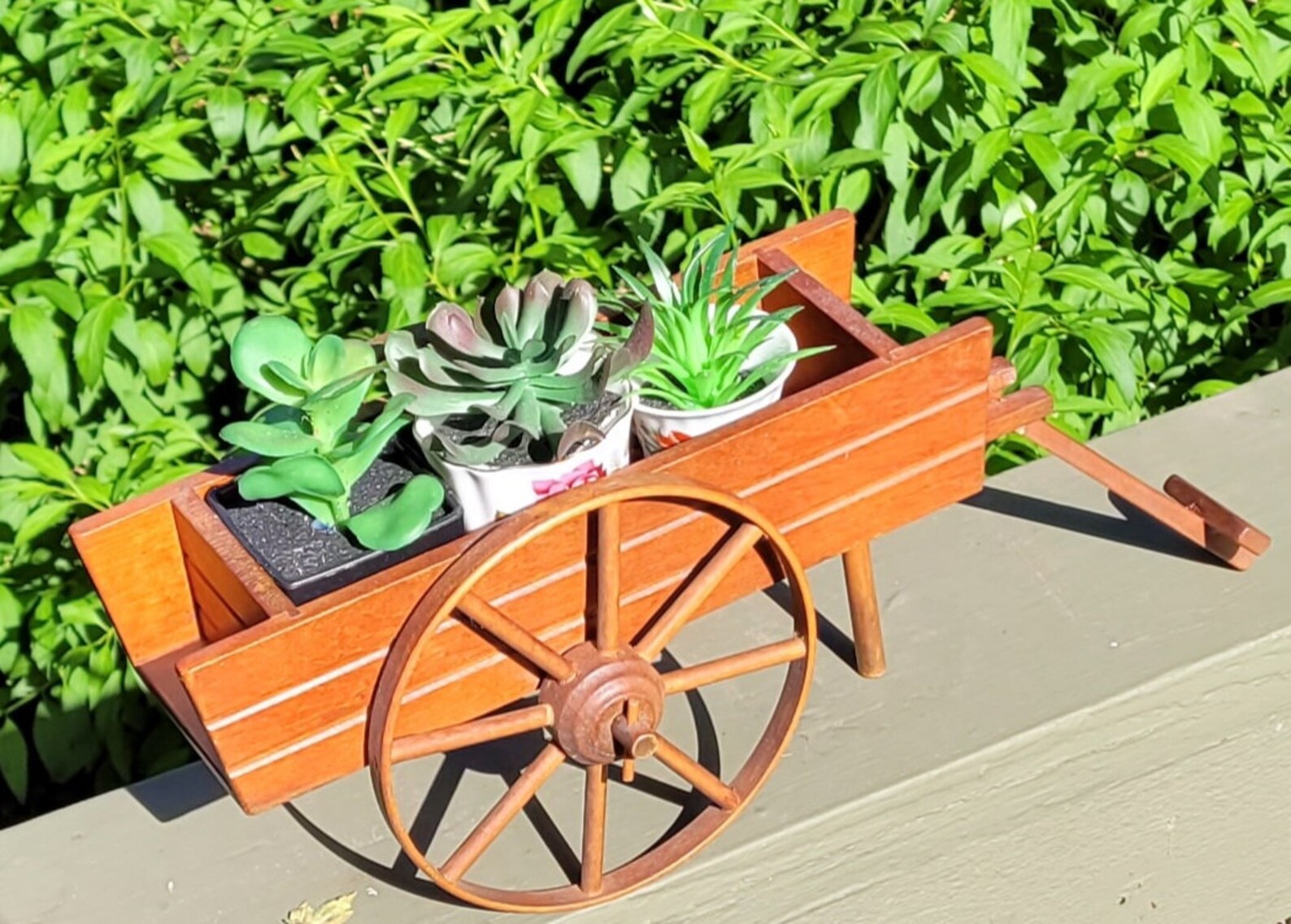 Vintage Mini Wagon Planter - Etsy