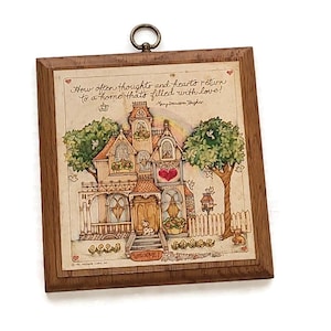 Vintage Hallmark Inspirational Wall Plaque - Retro Decorative Quote Art ...