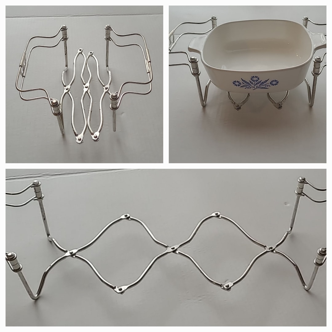 Trivet, Expandable / Foldable With Handles, All Metal, Expands to 18 ...
