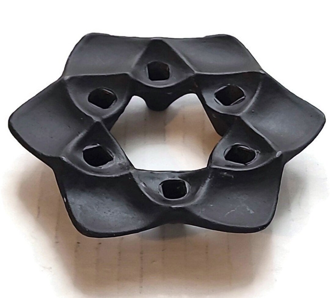 Vintage Viking Craft Black Danish Taper Candleholder - Mid Century ...