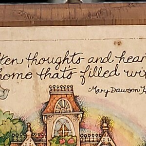 Vintage Hallmark Inspirational Wall Plaque - Retro Decorative Quote Art ...