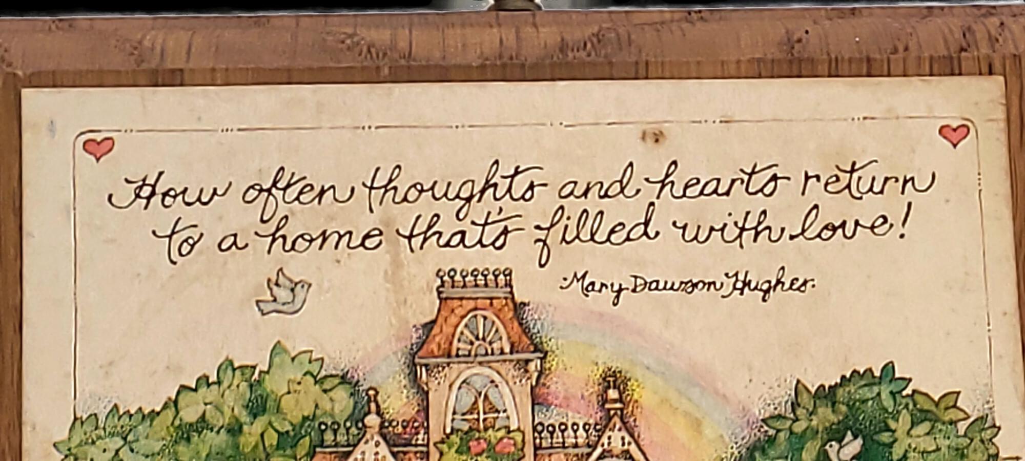 Vintage Hallmark Inspirational Wall Plaque - Retro Decorative Quote Art ...
