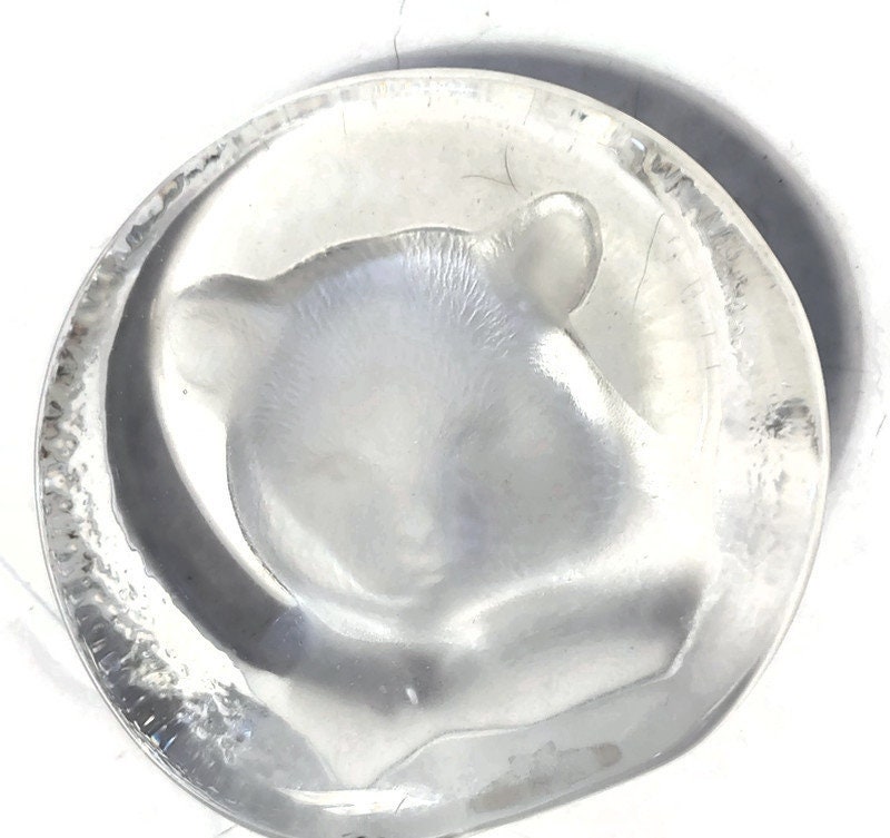 Crystal Paperweight Paperweight 24% Lead Crystal Frosted | Etsy