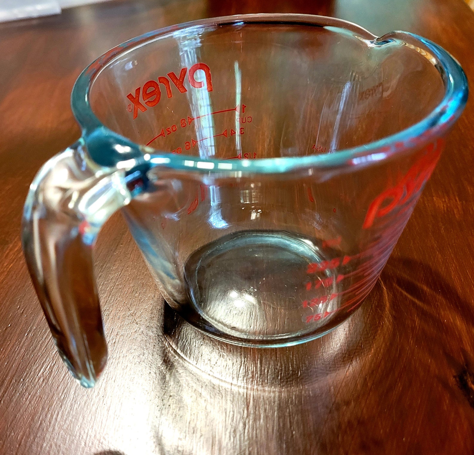 Vintage Pyrex 1 Cup Measuring Cup With Blue Tint Glass Very - Etsy