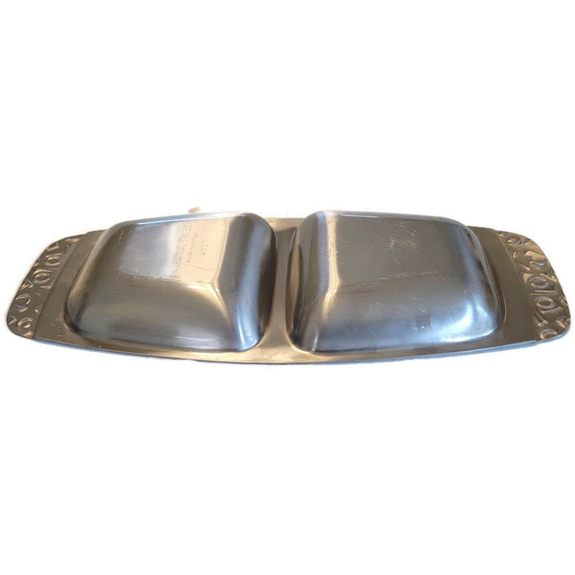 Metal Relish Tray Stainless Steel Relish Tray Alessi Italy - Etsy