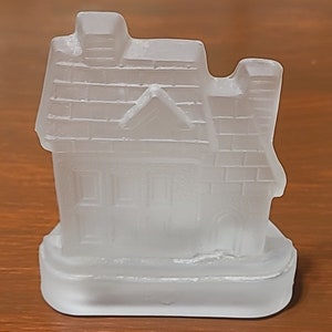 Beacon Hill Frosted Glass House-shaped Votive Candle Holder in Nice ...