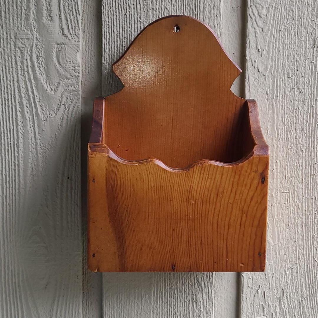 Rustic Wooden Mail Sorter: Vintage Wall Organizer for Home Office ...