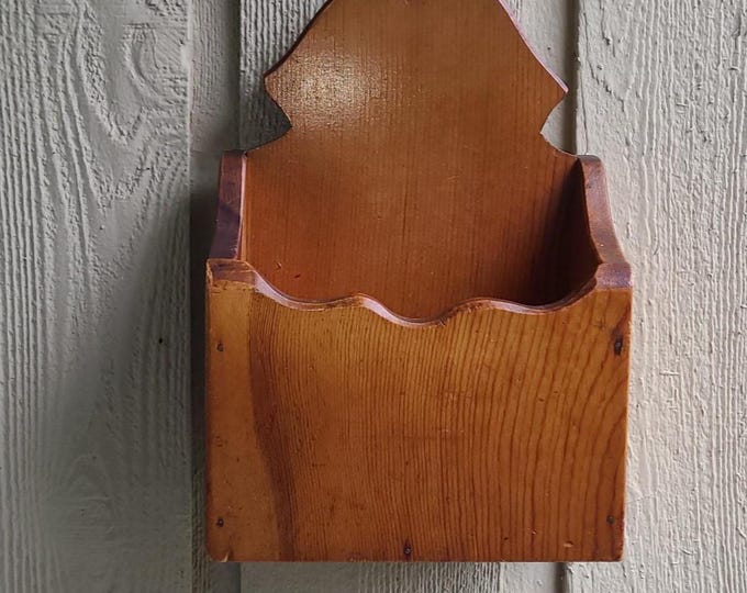 Rustic Wooden Mail Sorter: Vintage Wall Organizer for Home Office ...