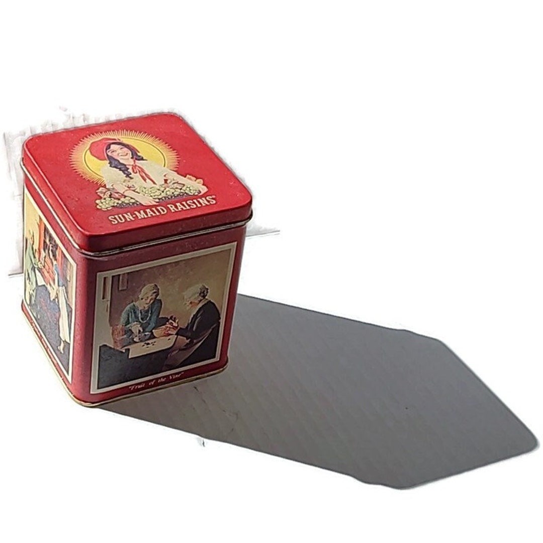 Vintage Sun Maid Raisins Tin in Nice Vintage Condition, Measuring 3.5 X ...