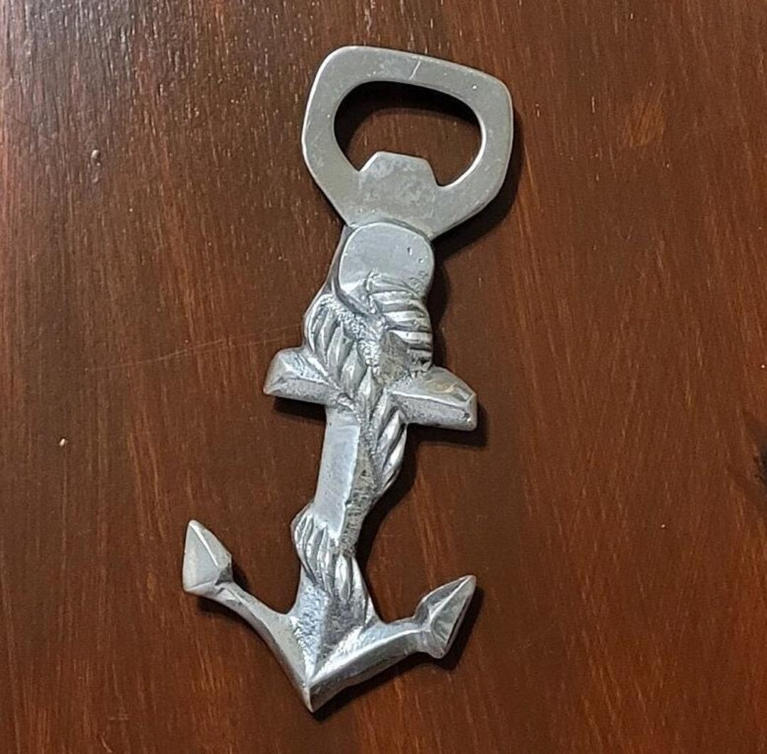 Vintage Nautical Anchor Rope Bottle Opener: Retro Metal Bar Tool for ...
