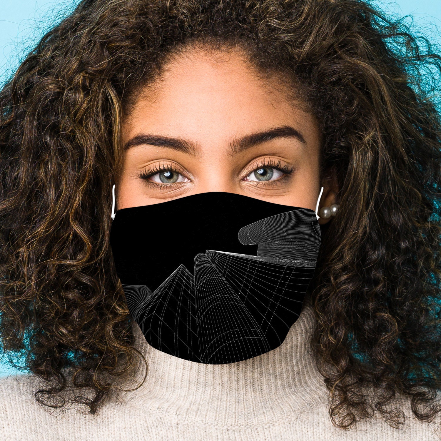 Architecture, Washable Mask With Activated Carbon Filter, Mask for ...