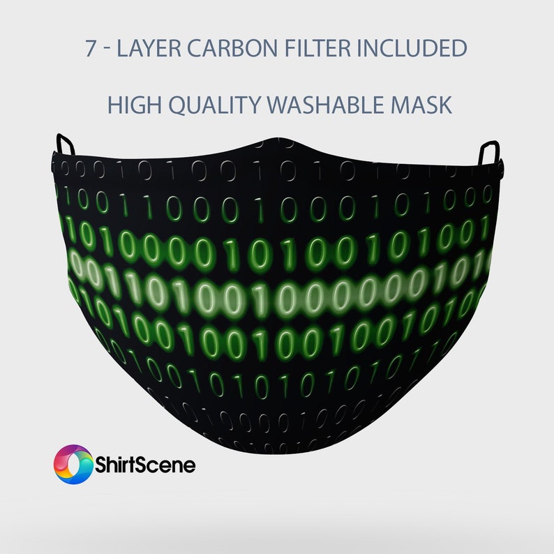 Binary Code for Programmers High Quality Washable Mask With - Etsy Binary Code for Programmers High Quality Washable Mask With - Etsy
