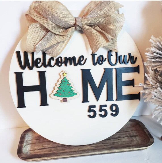 Interchangeable Seasonal Wood Welcome Sign Welcome Sign for - Etsy