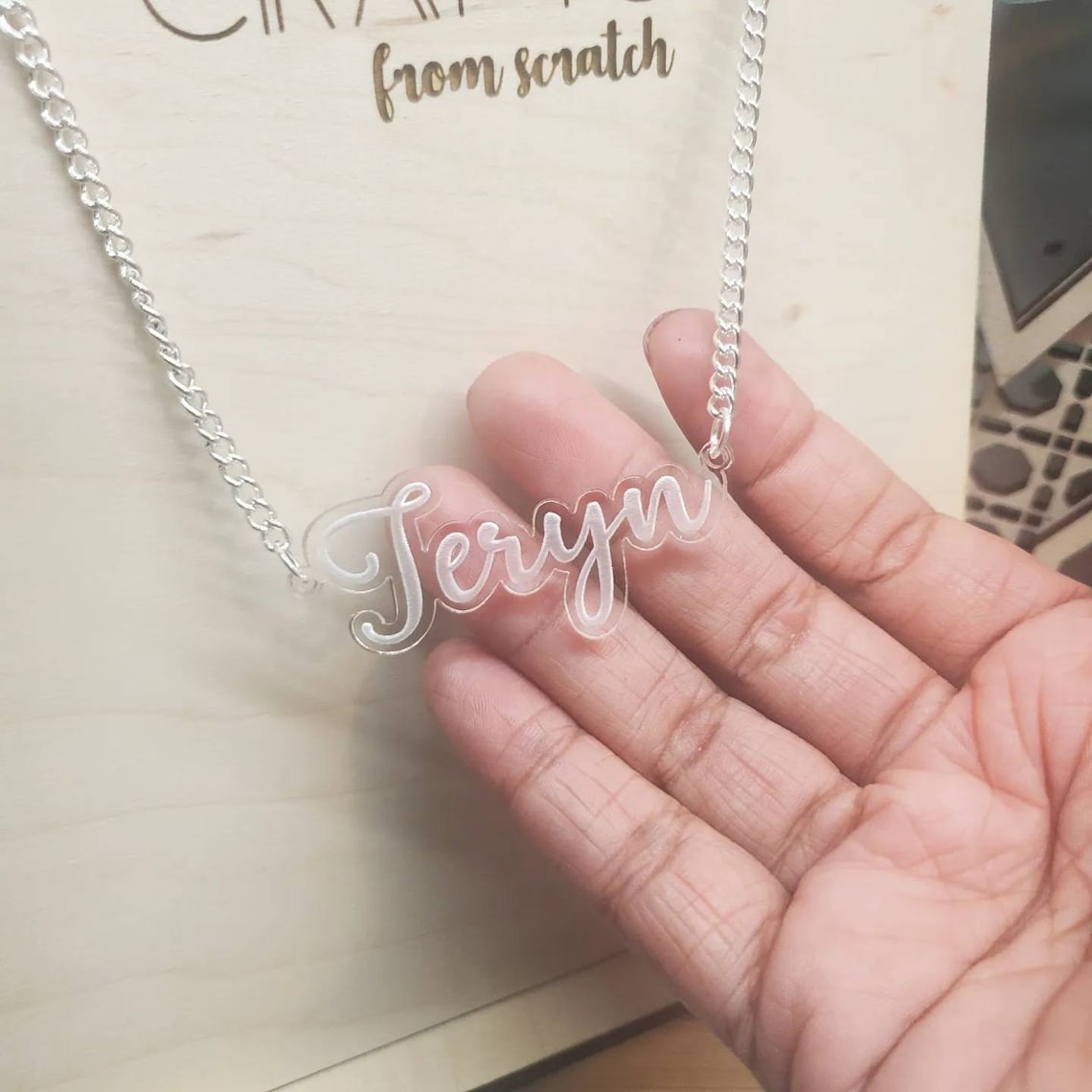 Name Necklace Engraved Name Necklace - Etsy