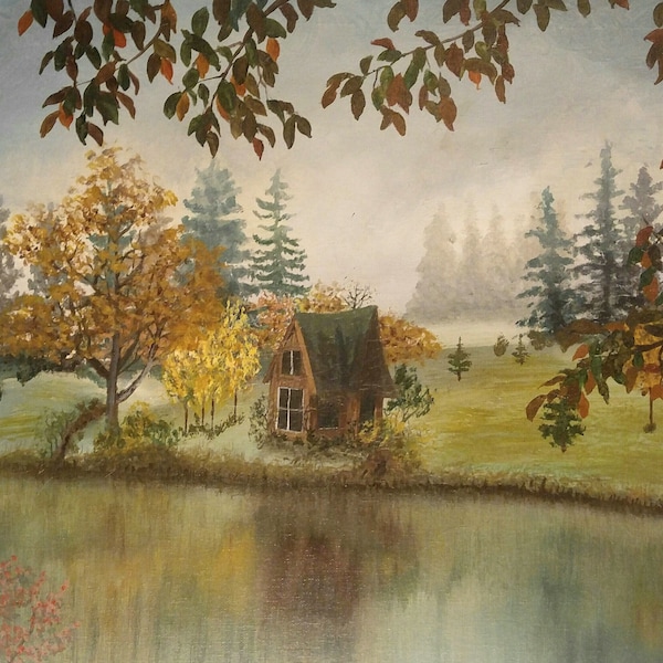 Cabin Painting - Etsy
