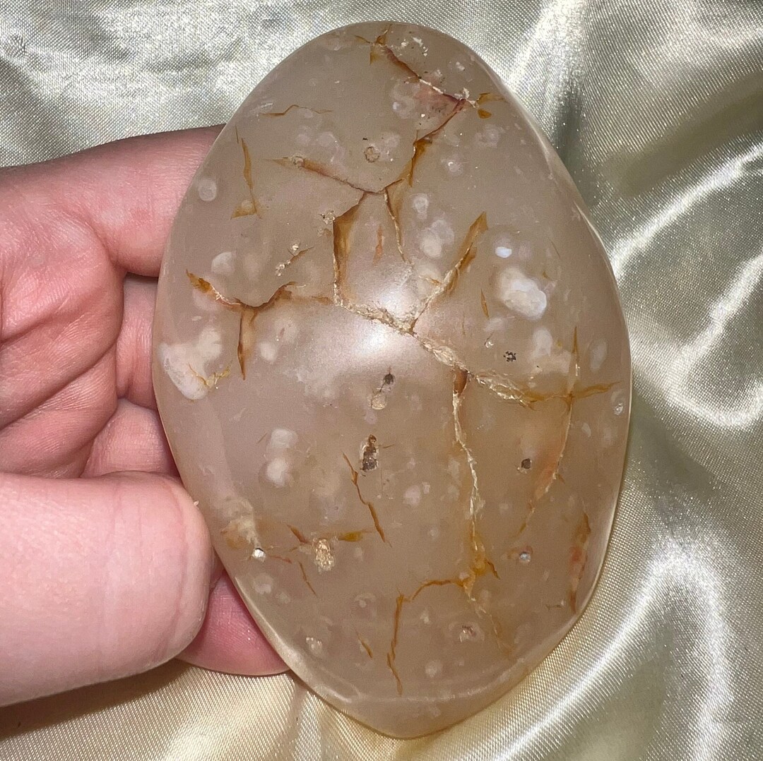 222g Flower Agate Freeform,crystal,large Flower Agate Crystal, Agate ...