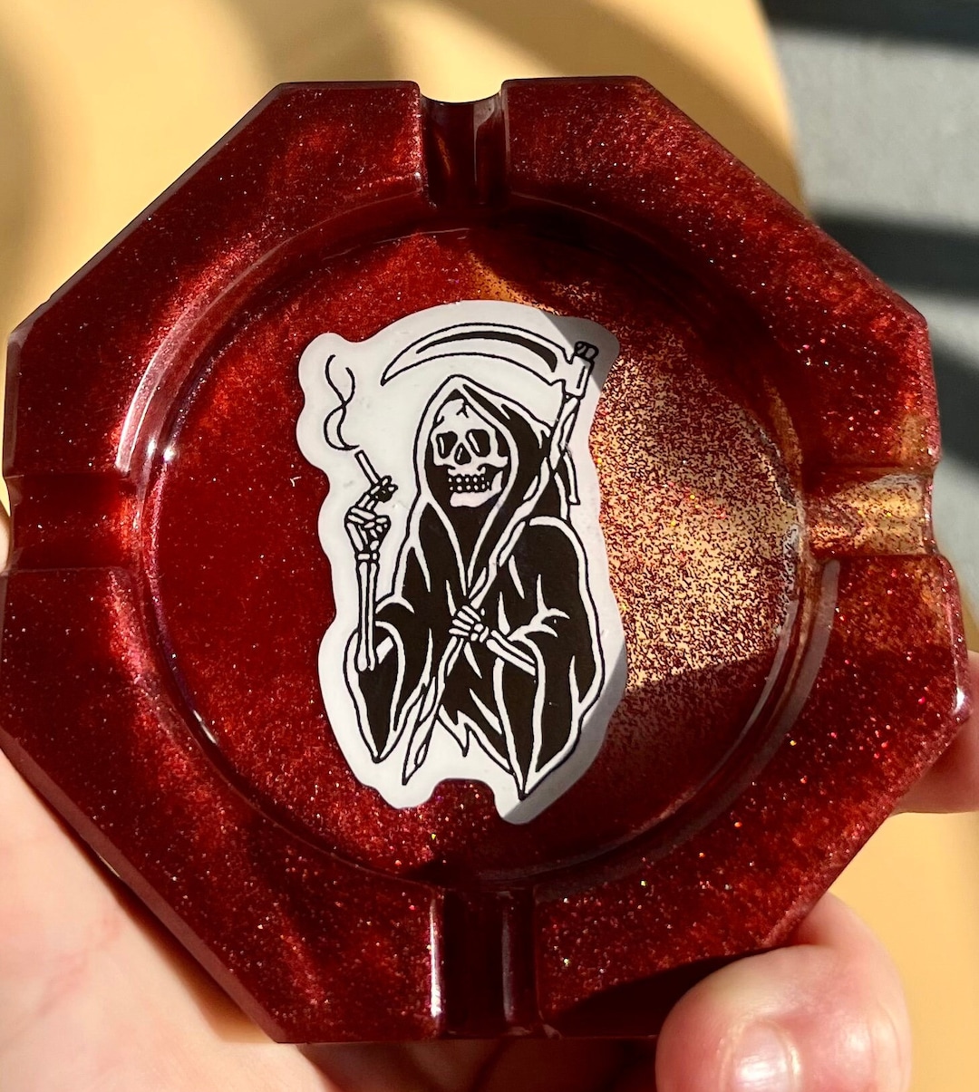 Grim Reaper Smoke Break Ashtray, Smoking Accessories, Smoke, Ash, Tray ...