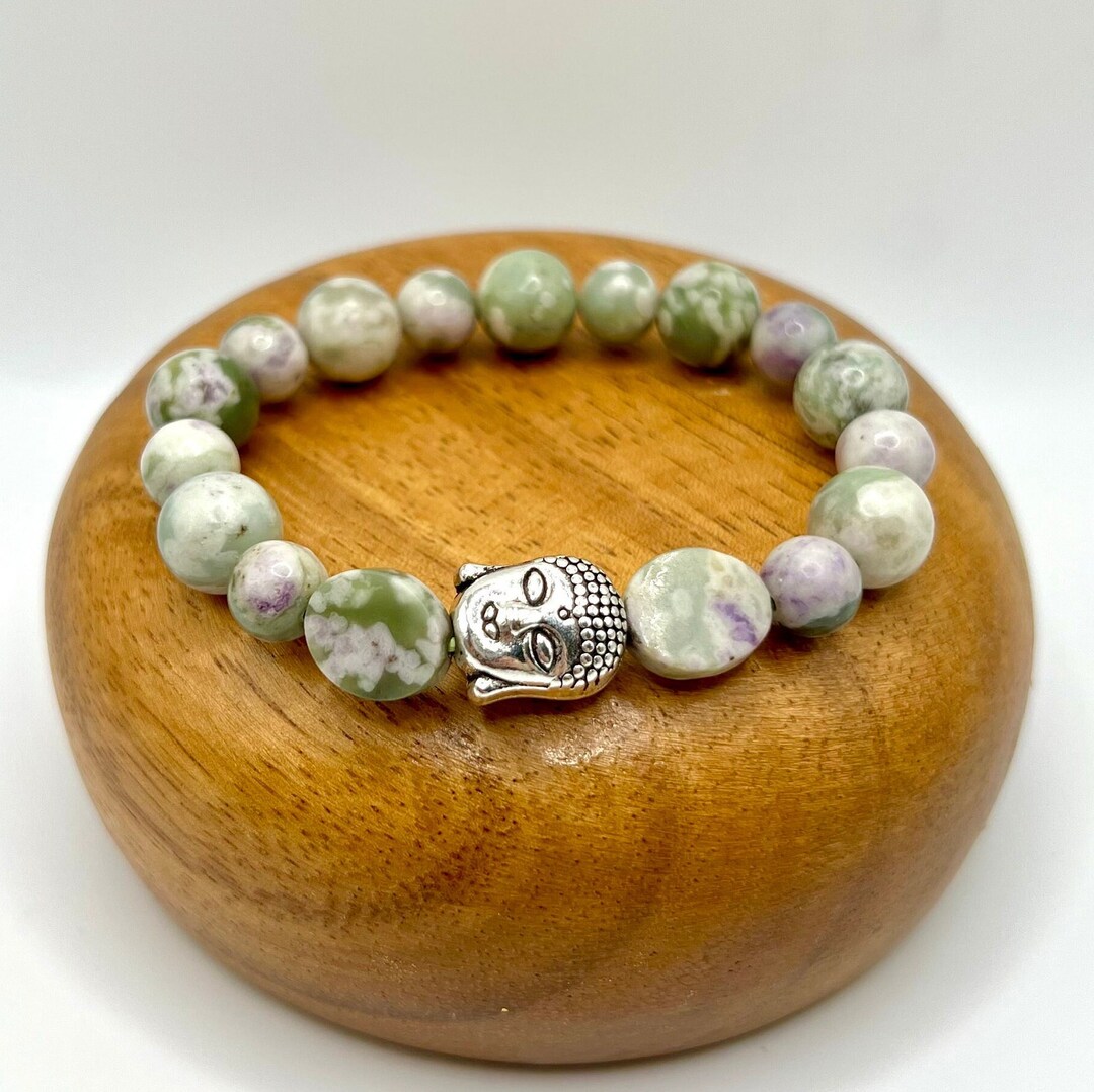 Lucky Jade / Peace Jade Bracelet, Buddha Bracelet, Crystal Bracelet ...
