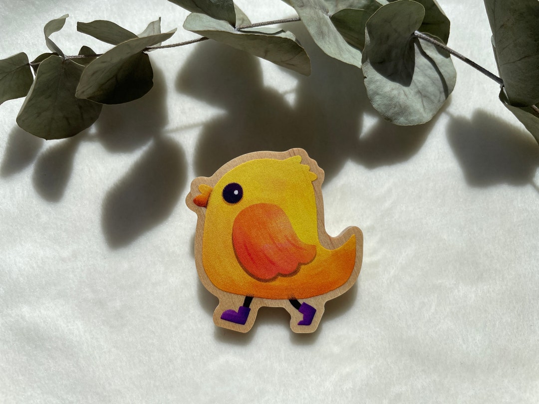 Cute Wooden Pin, Funny Pin, Eco Pin, Wooden Badge, Cute Illustration - Etsy