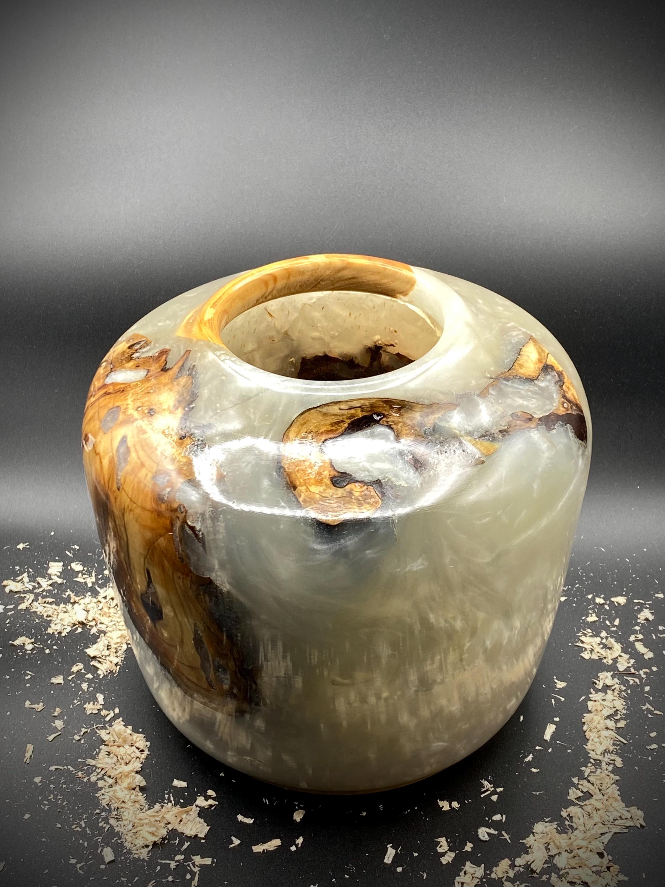 Wood Turned Handcrafted Decorative Hybrid Hollow Form of Buckeye in ...