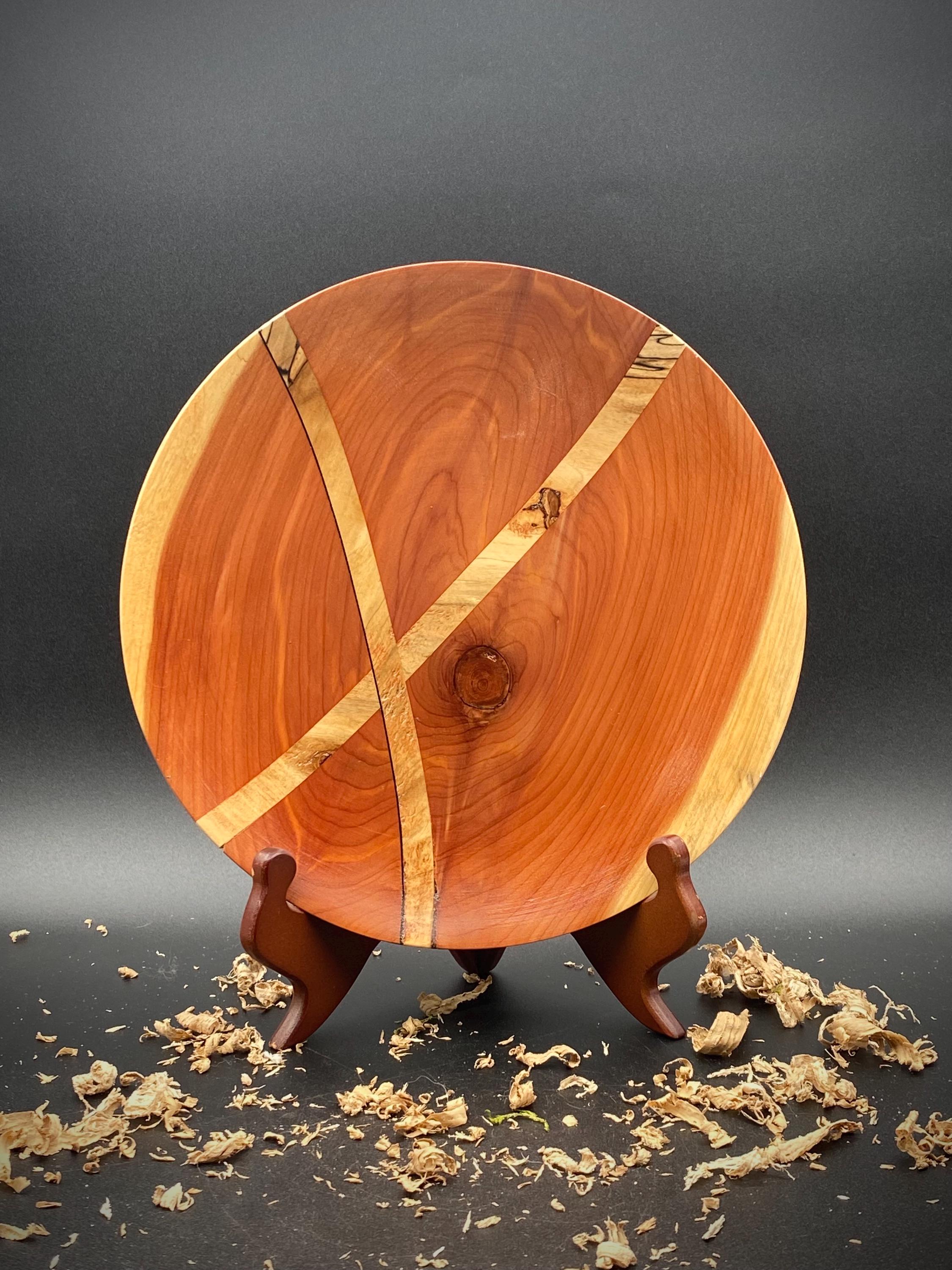 Unique Decor Wood Turned Handcrafted Decorative Platter of Segmented ...