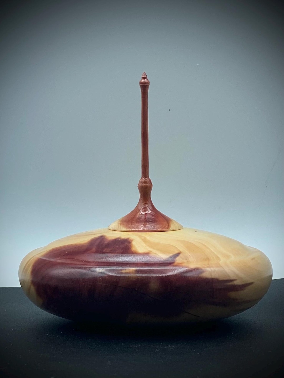 Art Form, Display, Handcrafted Wood Turned Hollow Form of Eastern Red ...