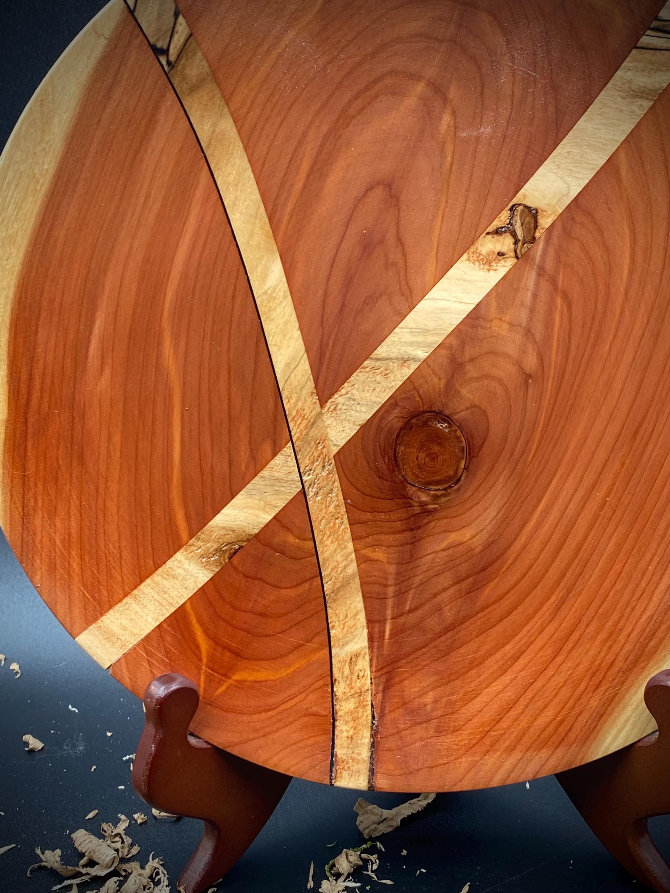 Unique Decor Wood Turned Handcrafted Decorative Platter of Segmented ...