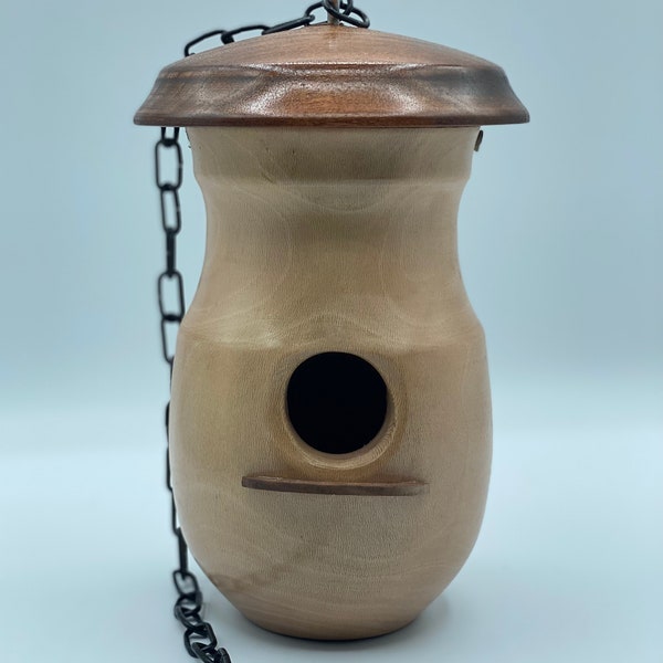 Wood Turned Bird House - Etsy