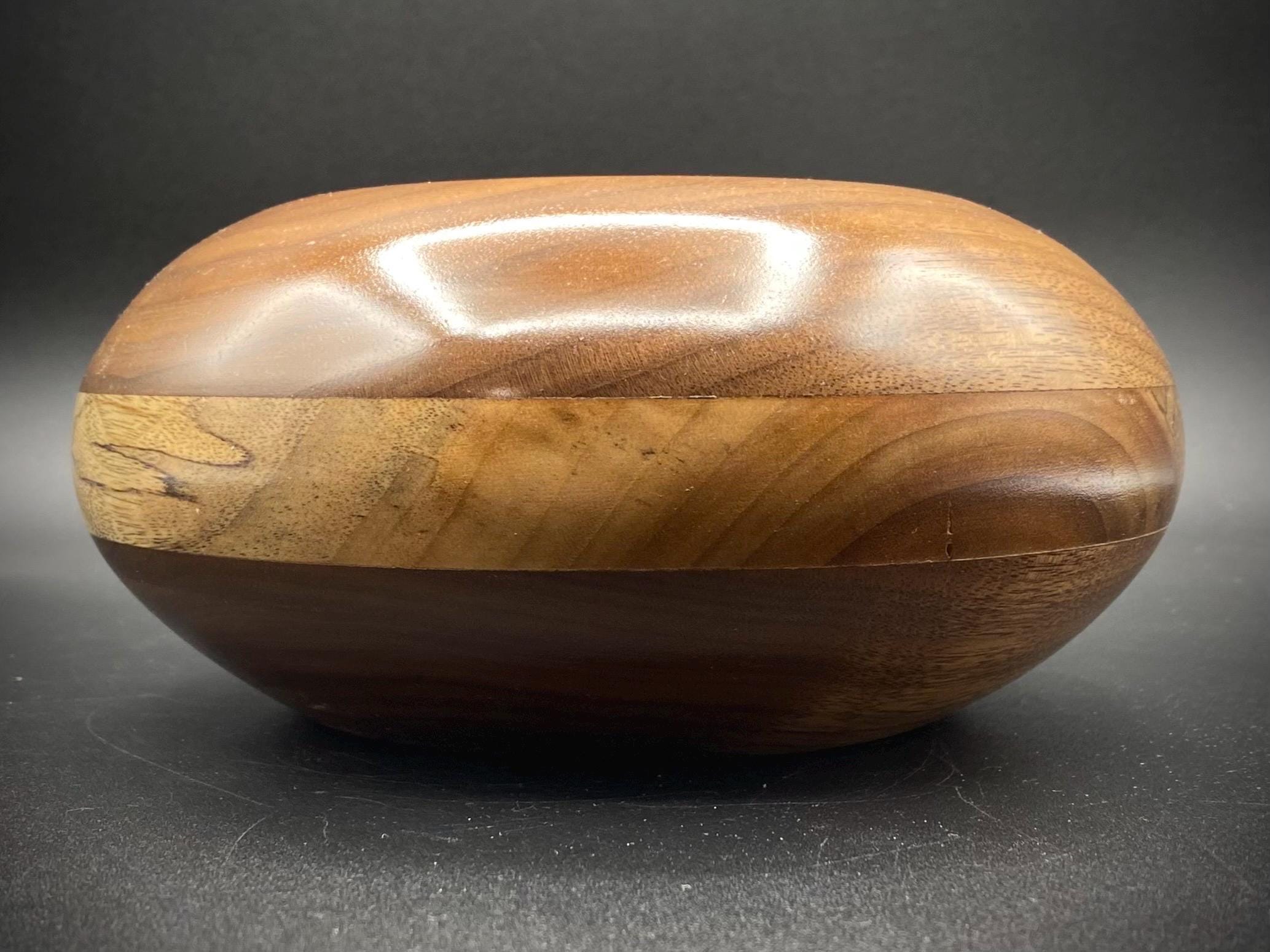 Segment Bowl - Turned Handcrafted Decorative Segmented Bowl From Walnut ...
