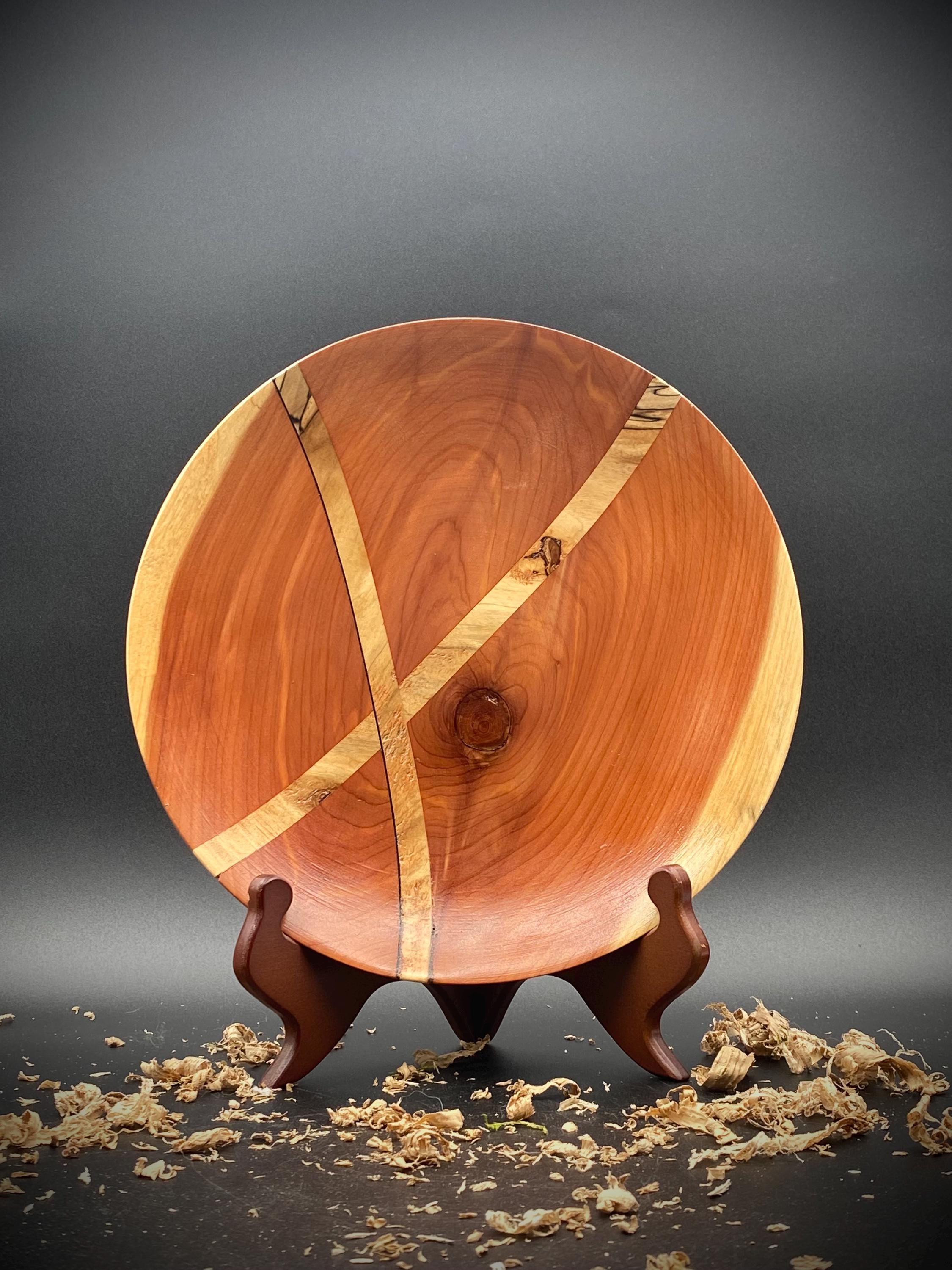 Unique Decor Wood Turned Handcrafted Decorative Platter of Segmented ...