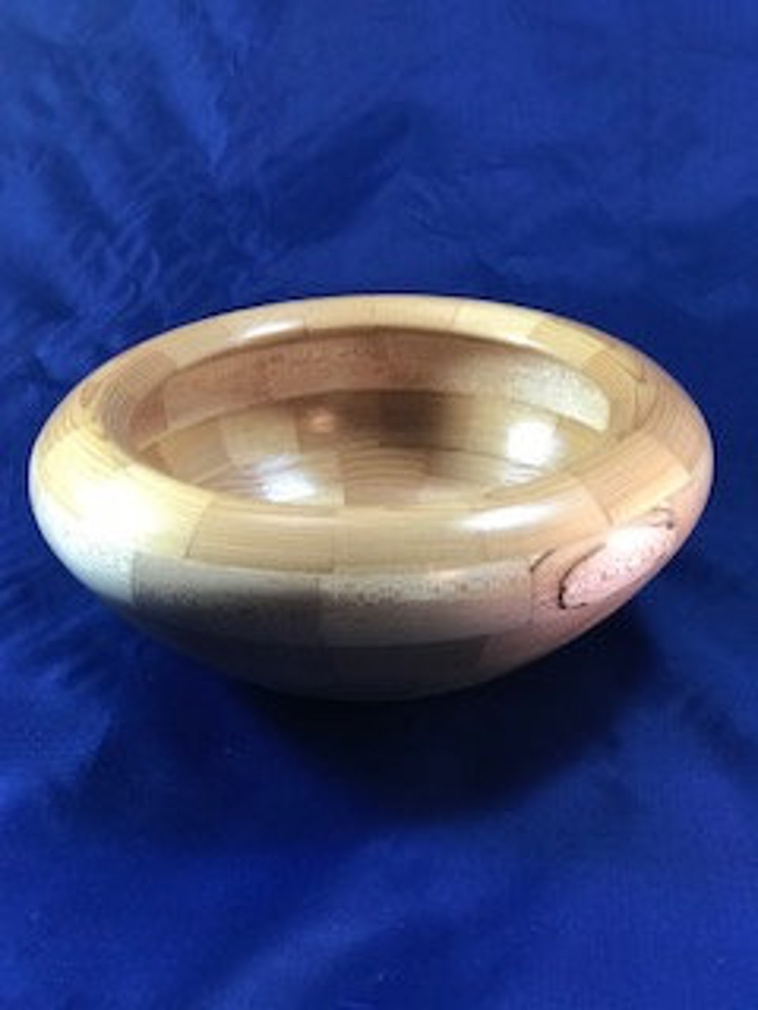 Wood Turned Handcrafted Decorative Segmented Bowl From Cedar and Maple ...