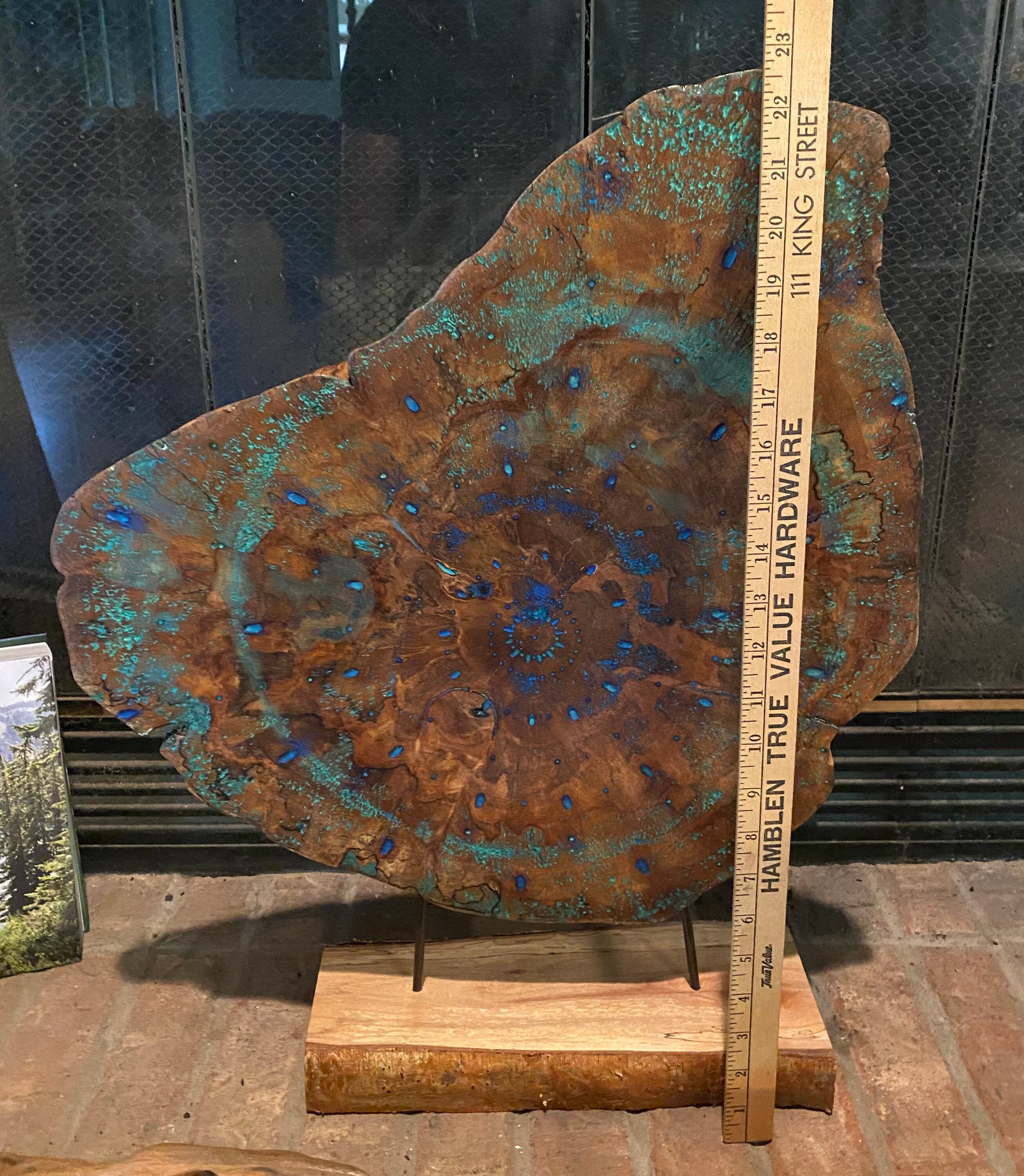 Art Form Wood Turned Decorative Art Form Platter on Stand of Birch ...