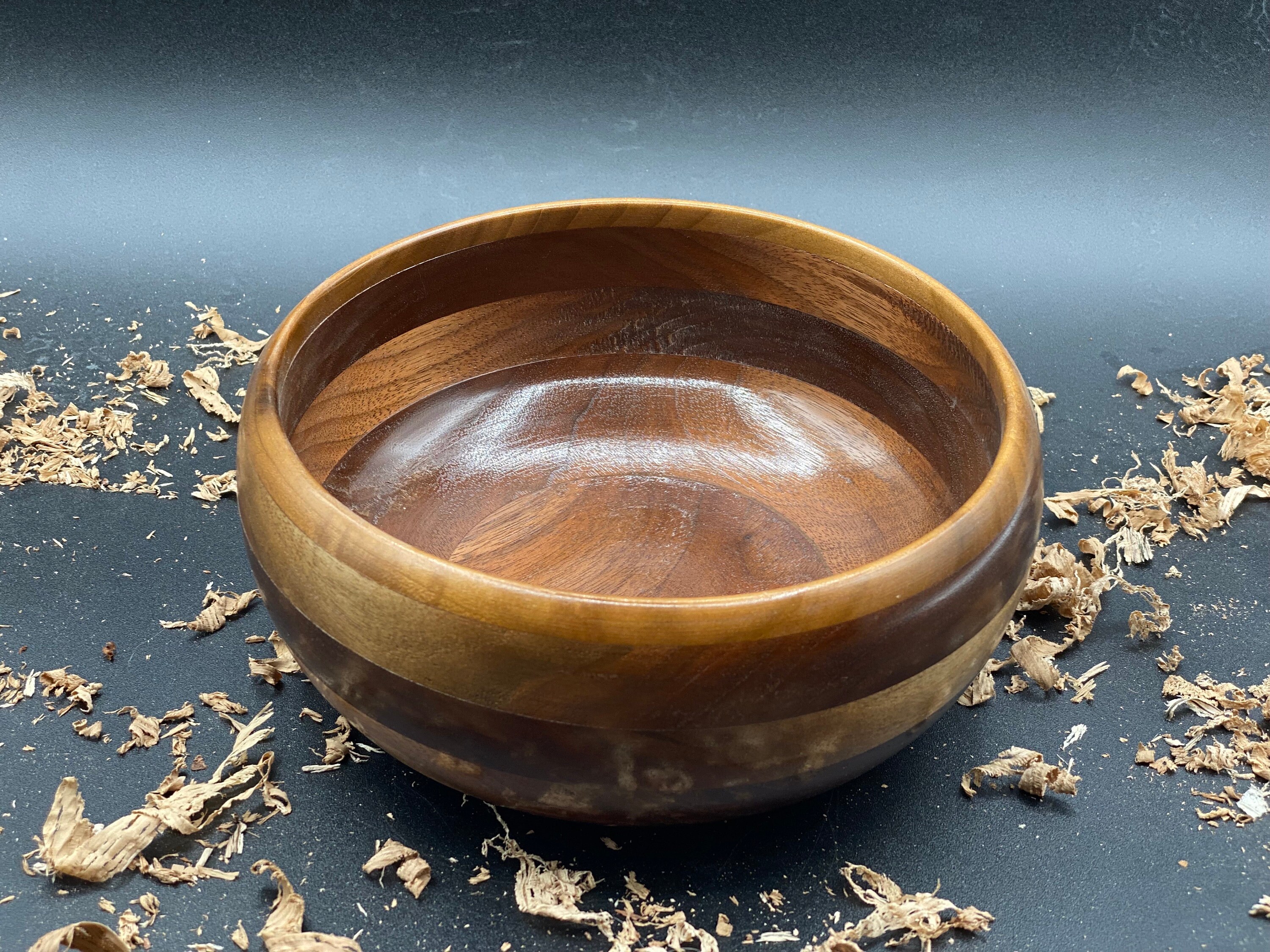 Segment Bowl Turned Handcrafted Decorative Segmented Bowl From Walnut ...