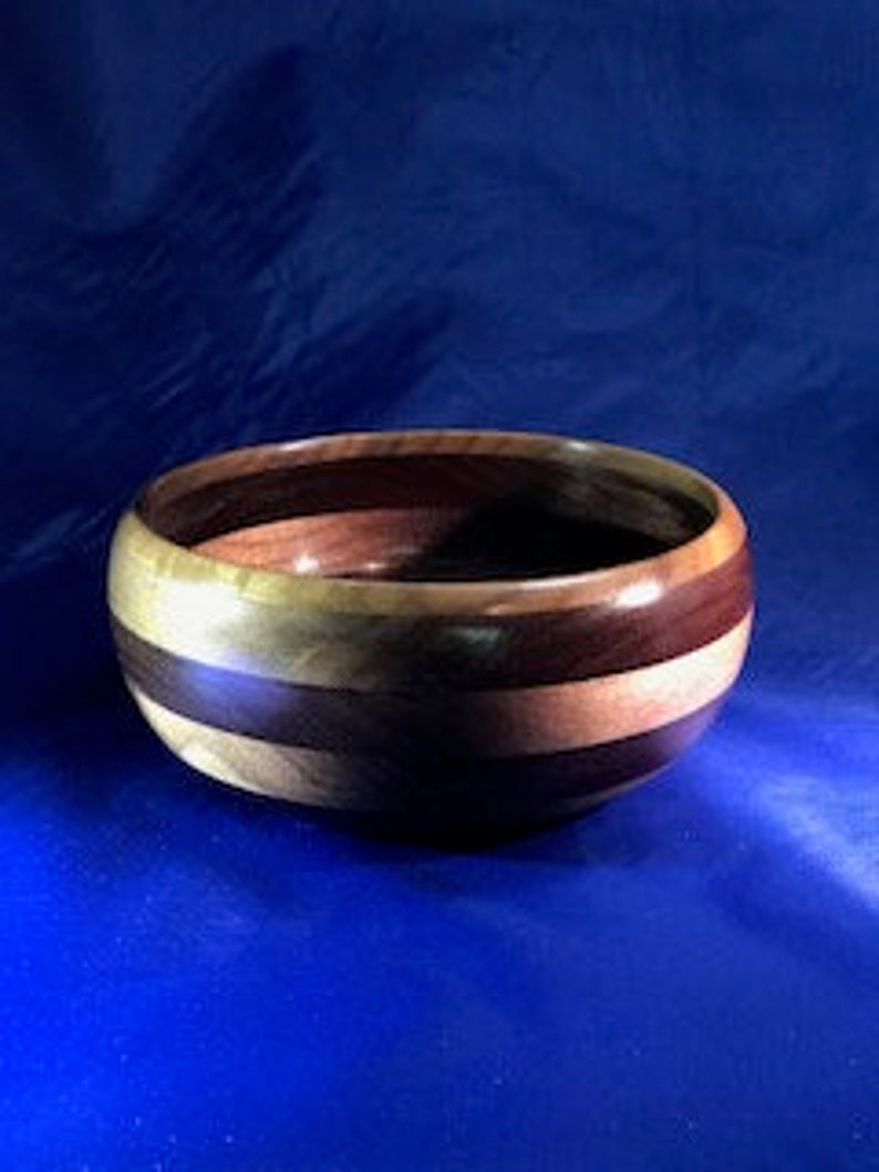 Segment Bowl Turned Handcrafted Decorative Segmented Bowl From Walnut ...