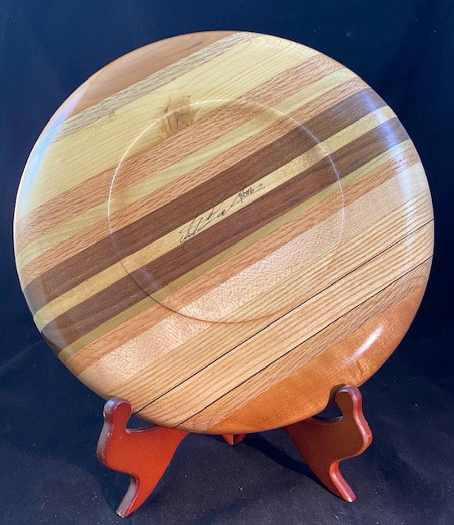 Wood Turned Handcrafted Large Decorative Segmented Platter - Etsy