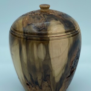 Poplar Wood Turned Handcrafted Covered Bowl of Poplar - Etsy