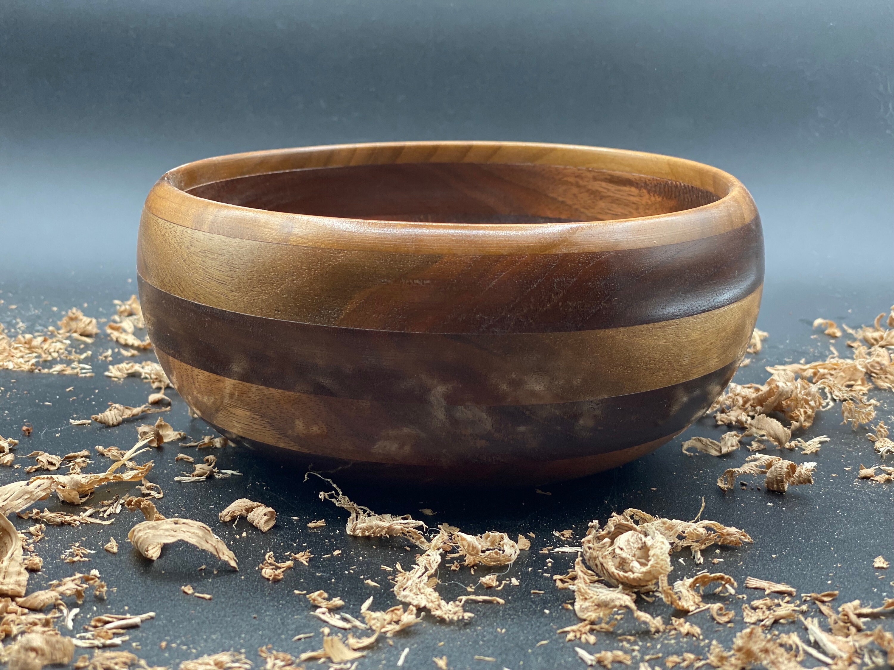 Segment Bowl Turned Handcrafted Decorative Segmented Bowl From Walnut ...