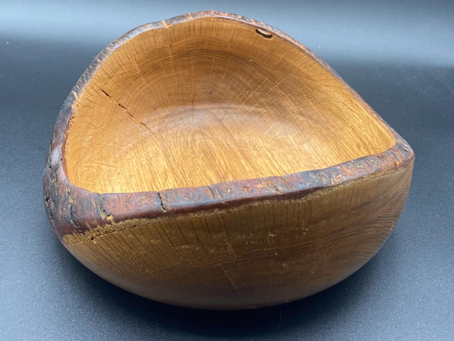 Wood Turned Handcrafted Natural Edge Decorative Bowl of Burr Oak - Etsy