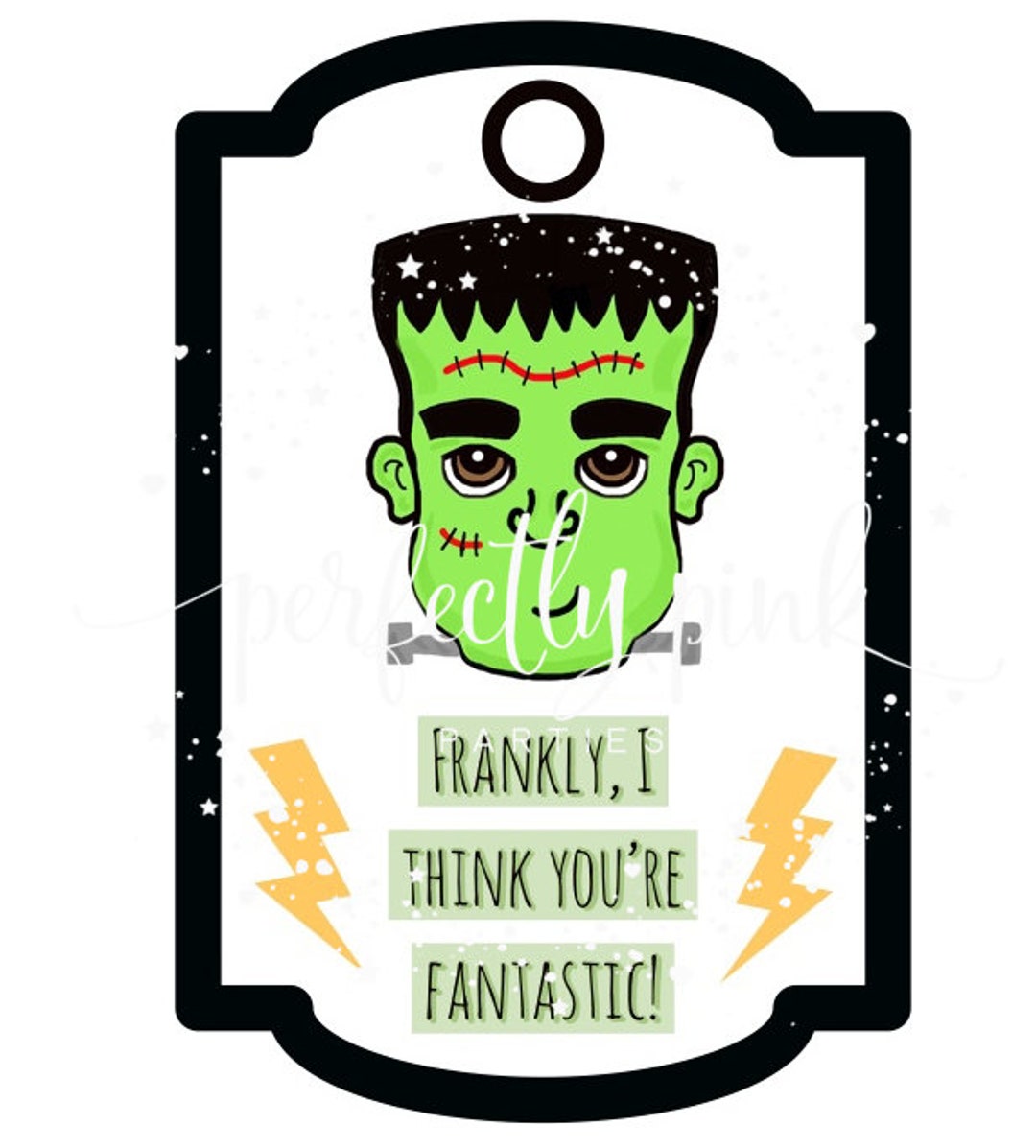 Instant Download Printable Halloween Tags Frankenstein Halloween Favor ...