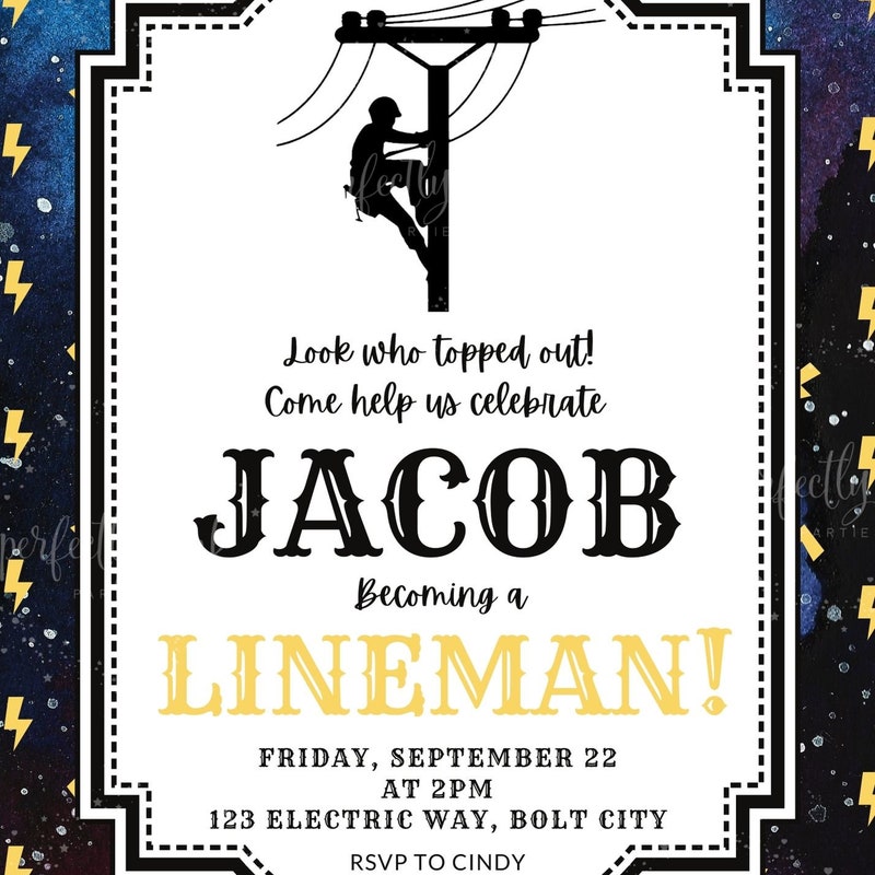 Lineman Birthday Cards - Etsy UK