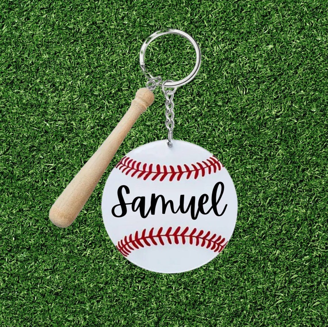Personalized RESIN & ACRYLIC Baseball Name Tag and Bag for Bag Gifts ...